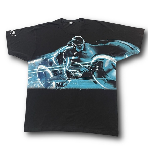 Tultex | Shirts | Tron Legacy Light Cycle 20 Vintage Disney Promotional ...